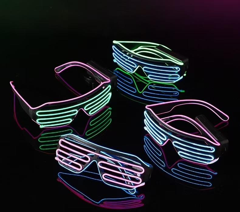 LED Wireless Glasses, Blinds, Luminous Glasses, Fluorescent Dance Props ...