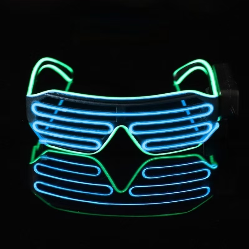 LED Wireless Glasses, Blinds, Luminous Glasses, Fluorescent Dance Props ...
