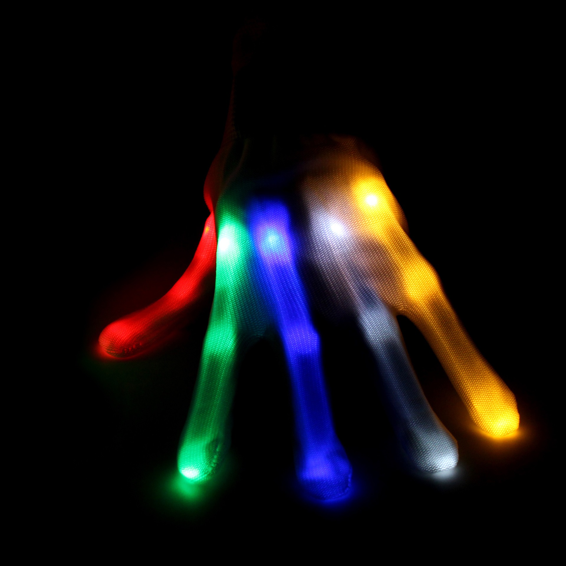 Cross-border exclusive for children and adults LED glowing gloves ...
