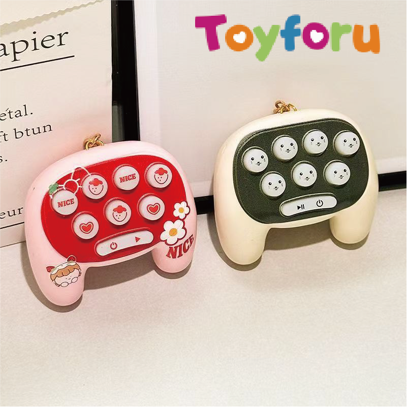 Handheld Mini Ground Mouse Game Console Keychain Backpack Hanging ...