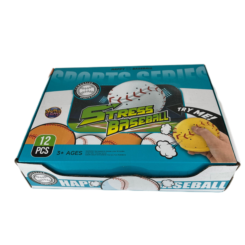Squeezing water absorbing sponge baseball beach toy
