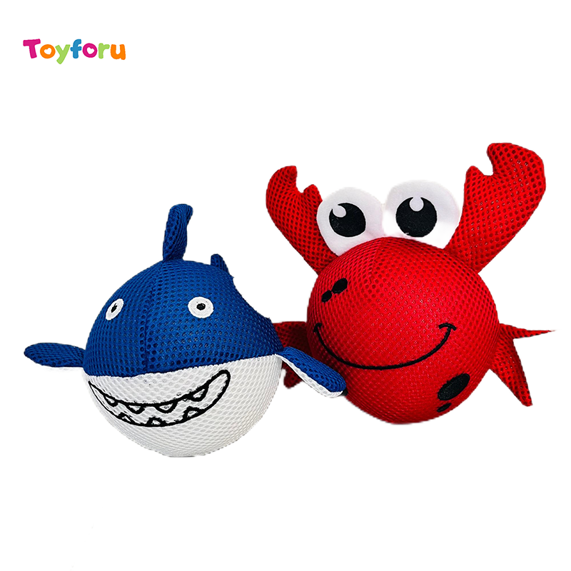 5" Inflatable Plush Toys Balls Crabs Sharks Cute Interactive Toy