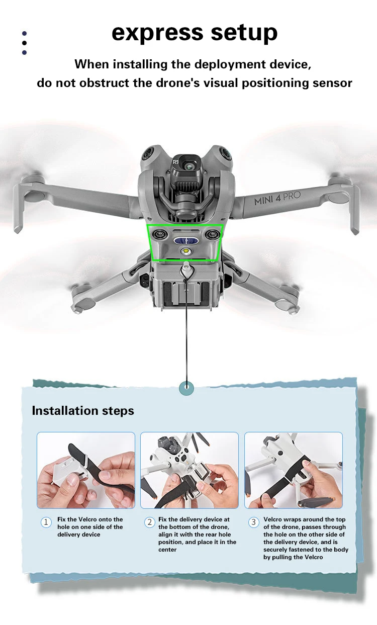 Suitable for DJI Mini4pro unmanned aerial vehicle geomagnetic projector ...