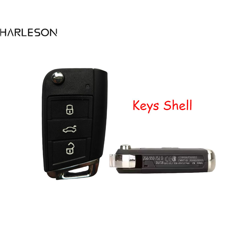 2G6 959 752 2G6959752D Fob Case Shell Housing For VW T Cross Polo 2019 ...