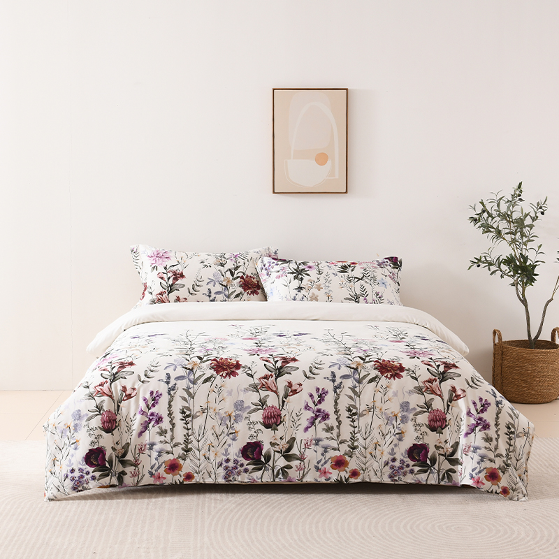 100% Pure Cotton Alice's Garden Bedding Set