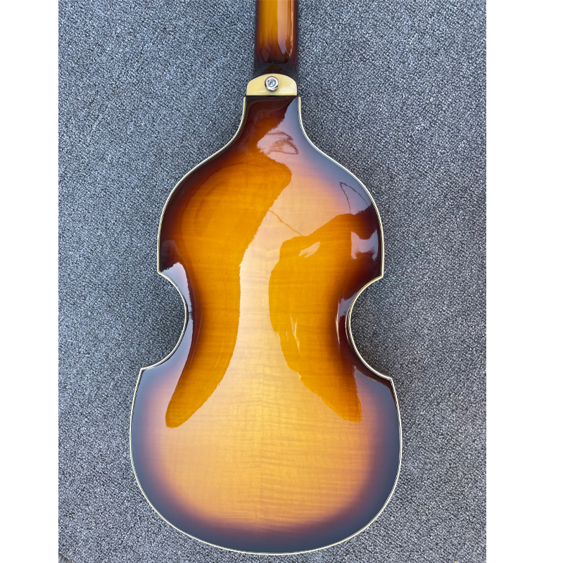 Electric guitar tobacco burst viola shape spruce board top rosewood ...
