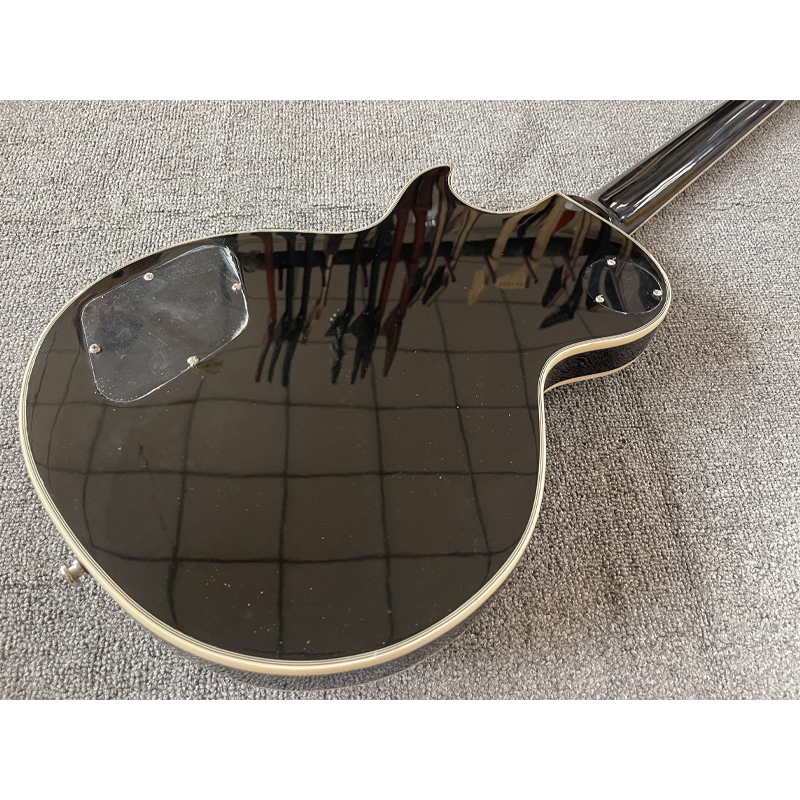 Electric Guitar Ebony Fingerboard Real Pearl Block Inlay Small Pin ...