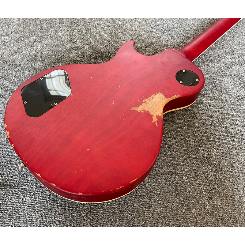 Electric Guitar Flame Maple Top One Piece Mahogany Body And Neck ...