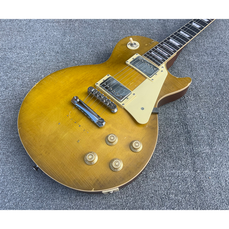 Stock!!Electric Guitar Plain Maple Board Top One Piece Mahogany Body ...