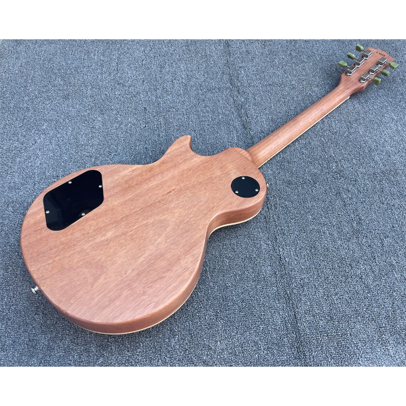 Electric Guitar Lemon Semi Glossy Flame Top CTS Pots Small Pin Bridge ...