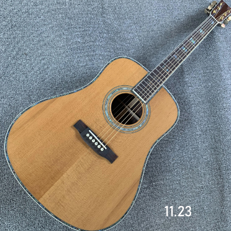 Lvybest New D45 Log Red Pine Face. Side Back Rosewood. Free Shipping On ...