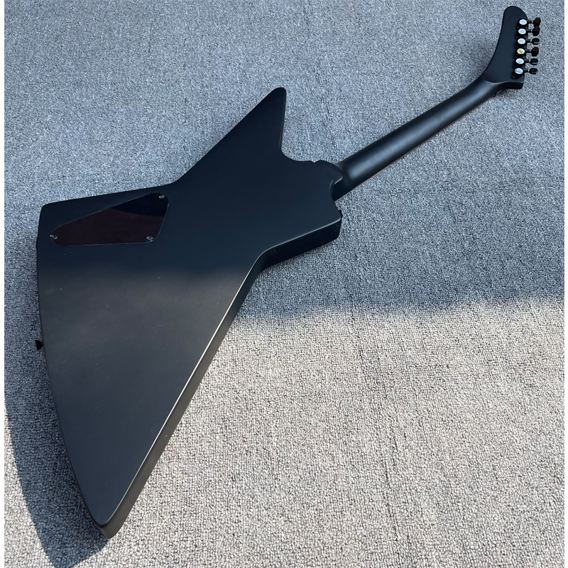 Electric Guitar Metalic Board Top Satin Black Finished Rosewood ...