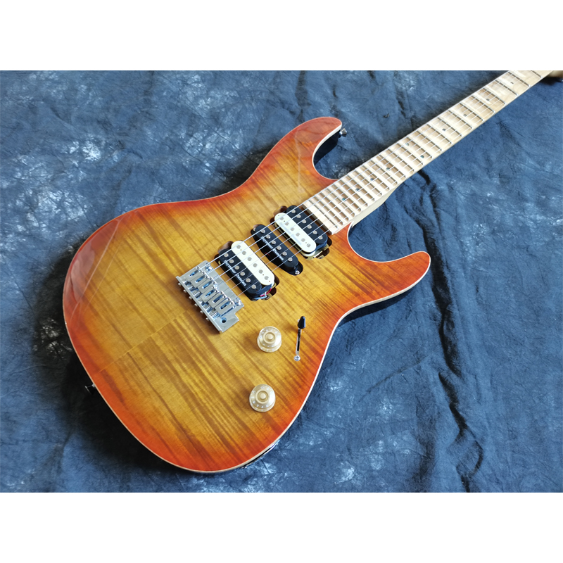 Electric Guitar 6 String Bolt On Joined Maple Neck Scallop Fingerboard ...