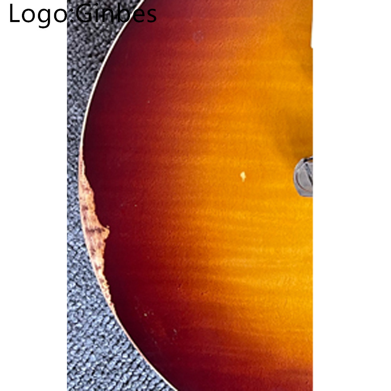 Electric Guitar Flame Maple Top One Piece Mahogany Body And Neck ...