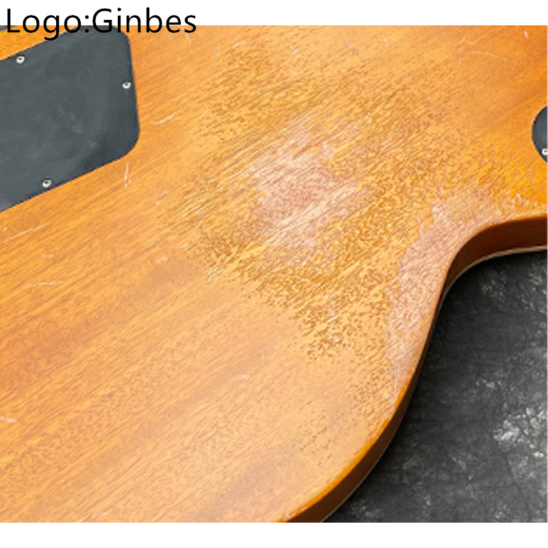 Electric guitar rosewood fingerboard aged paint tune o matic bridge and ...