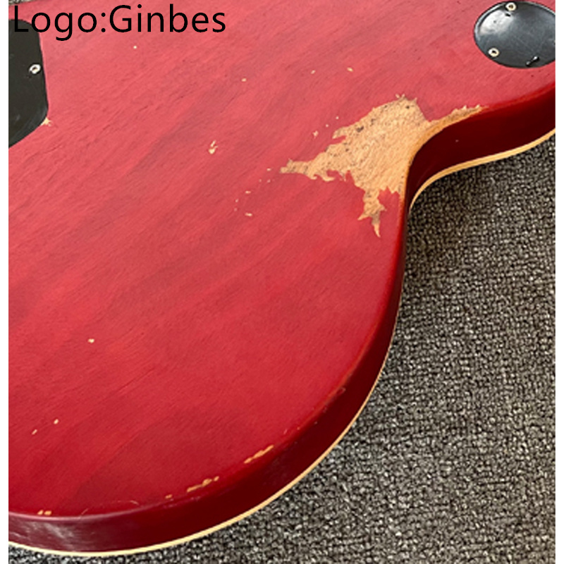 Electric Guitar Flame Maple Top One Piece Mahogany Body And Neck ...