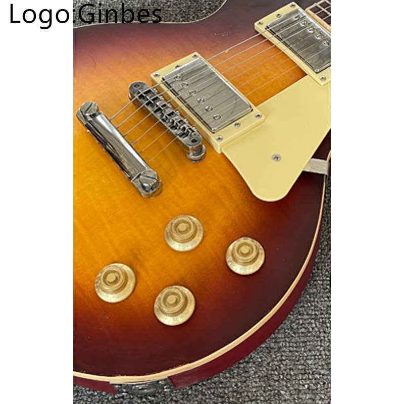 Electric Guitar Flame Maple Top One Piece Mahogany Body And Neck ...