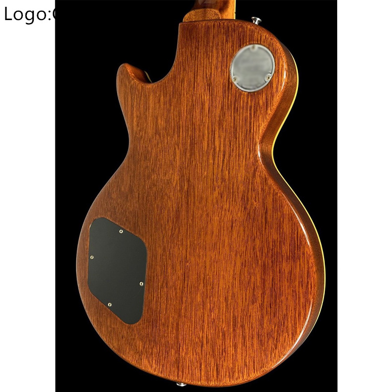 Electric guitar solid plain maple board top honey burst one piece ...