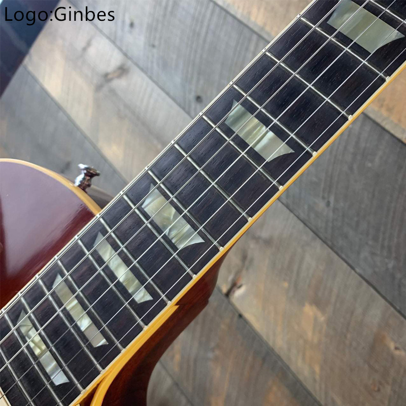 Electric guitar solid plain maple board top honey burst one piece ...