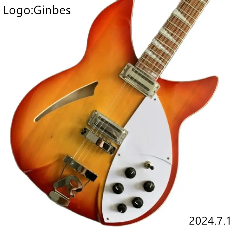 12 strings Rickenback 660 electric guitar semihollow 12 string Ricken ...