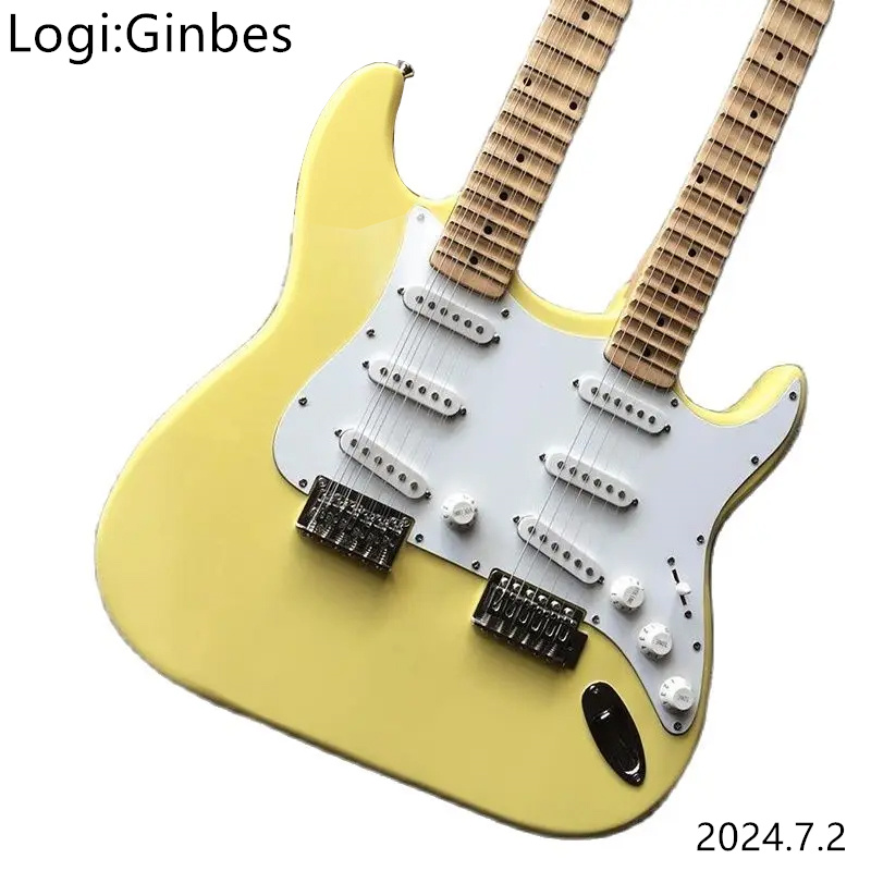 High Quality Double Neck Electric Guitar, 12+6 String Double Head Rock ...
