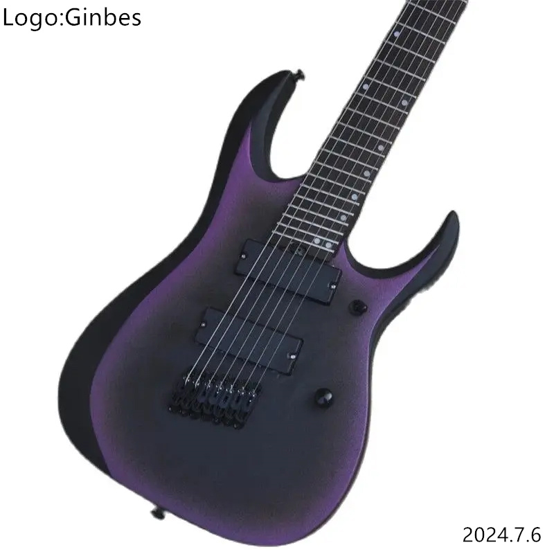 Factory 7 Strings Fanned Frets Electric Guitar with Black Hardware ...