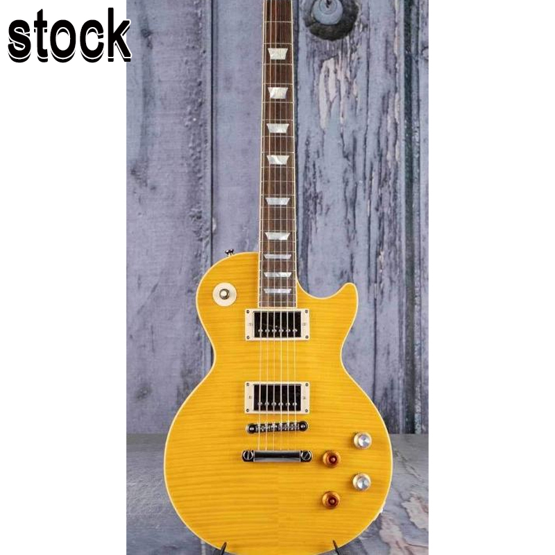 Electirc guitar Kirk greeny lemon yellowish top no pickguard CTS pots ...
