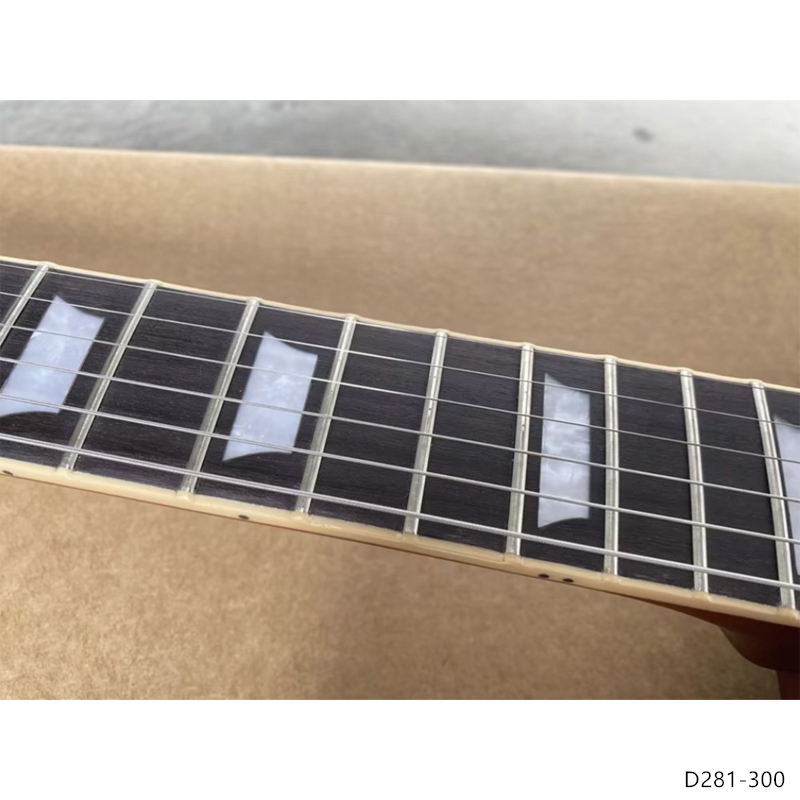 ELectric guitar one piece mahogany body and neck bone nut small pin ...