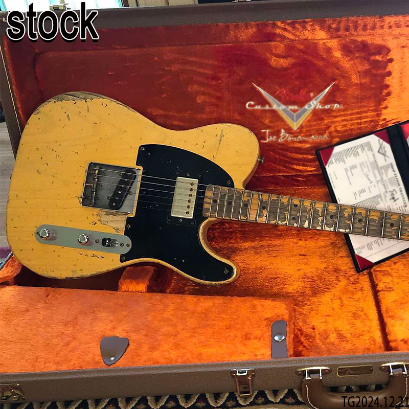 Electric guitar small pin bridge and ball end stainless steel frets and ...