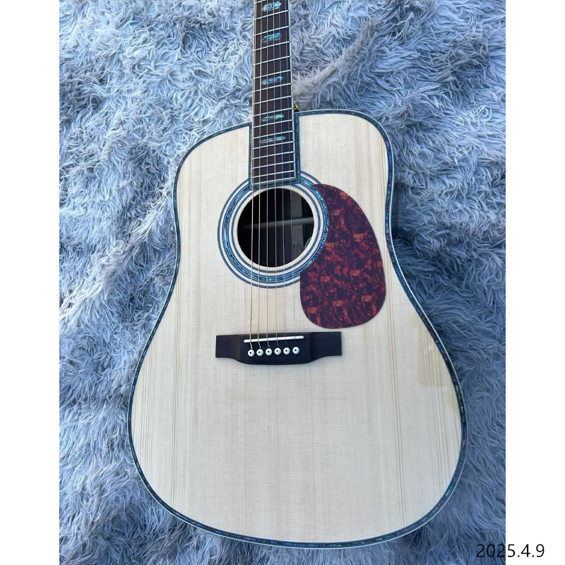 Acoustic guitar D45 natural high glossy with fishman EQ gold hardware