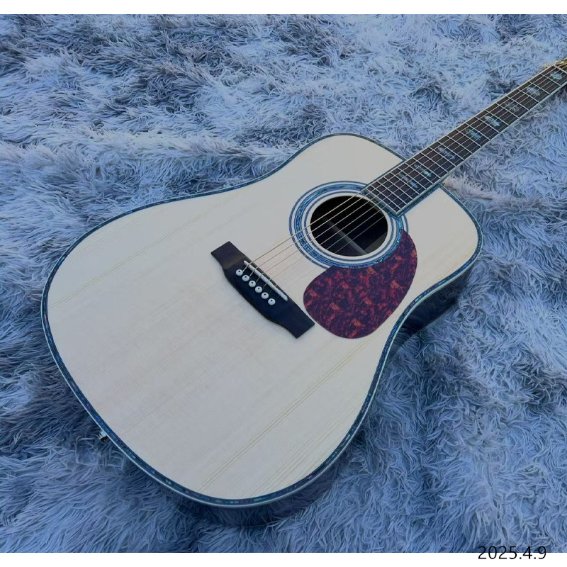 Acoustic guitar D45 natural high glossy with fishman EQ gold hardware