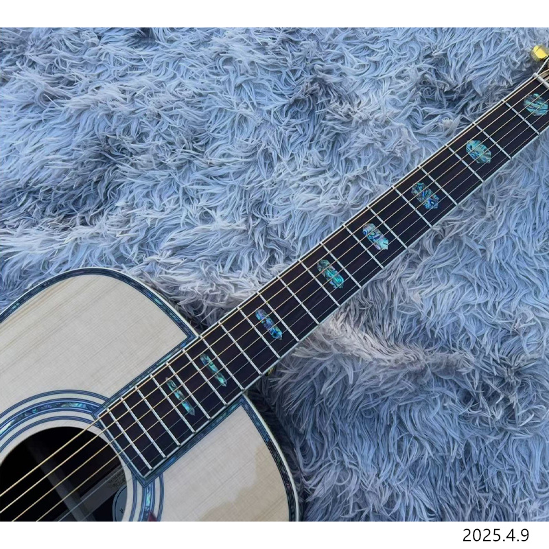 Acoustic guitar D45 natural high glossy with fishman EQ gold hardware