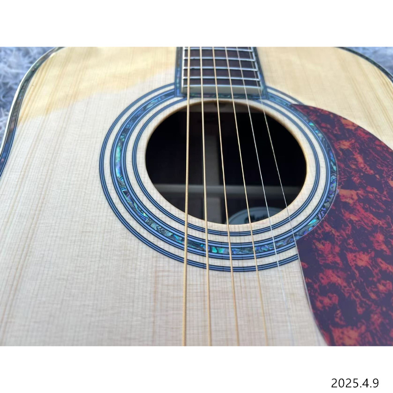 Acoustic guitar D45 natural high glossy with fishman EQ gold hardware