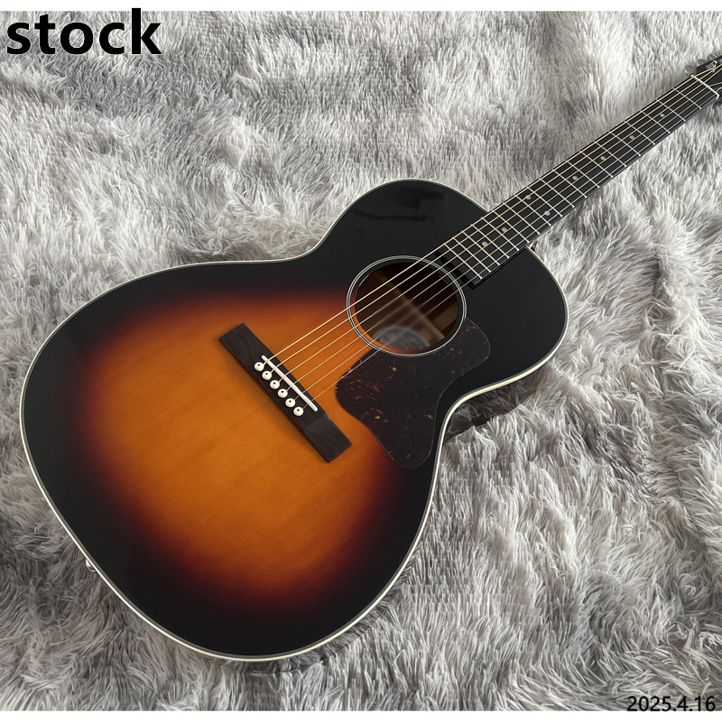Acoustic guitar LOO tobacco burst ebony fingerboad and tail dots inlay ...