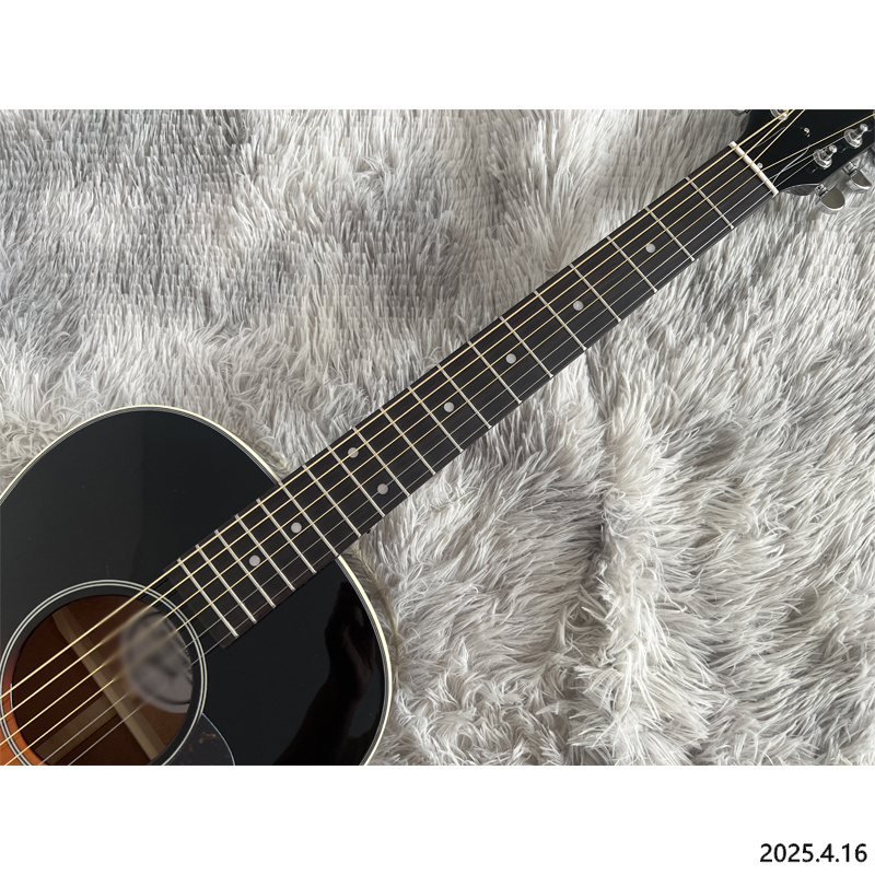 Acoustic guitar LOO tobacco burst ebony fingerboad and tail dots inlay ...