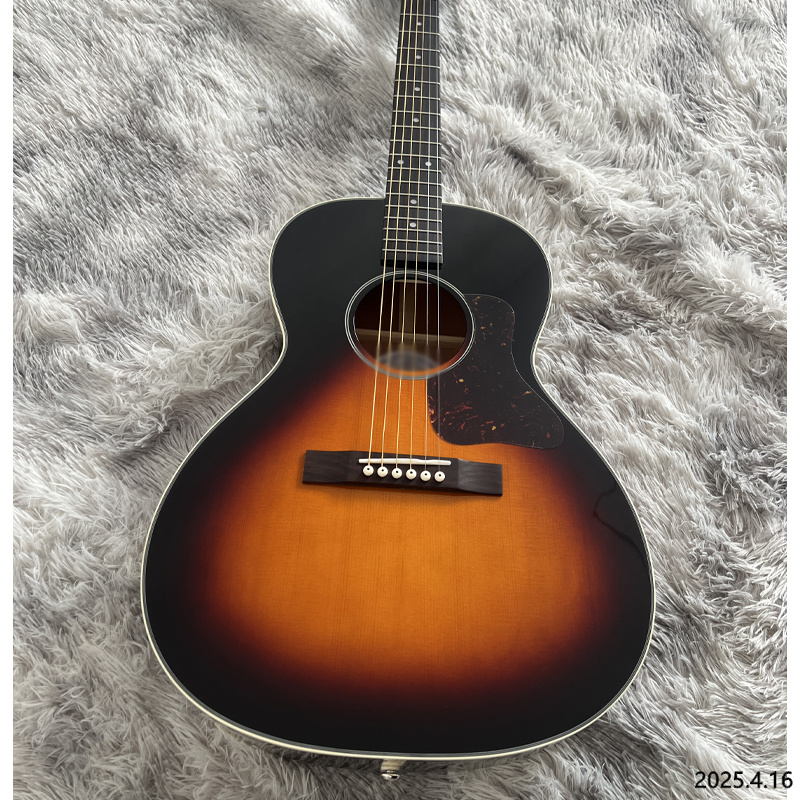 Acoustic guitar LOO tobacco burst ebony fingerboad and tail dots inlay ...
