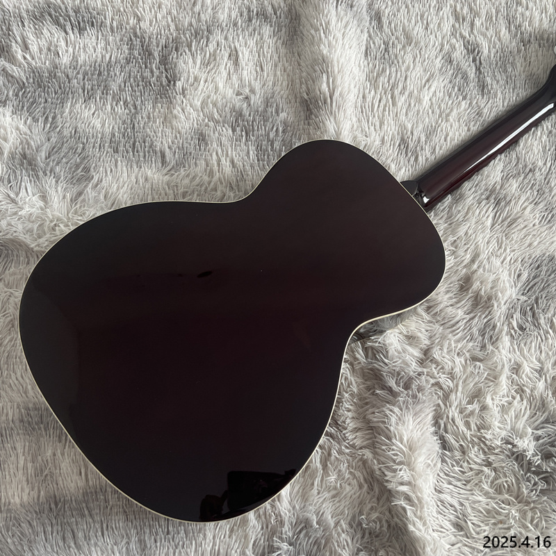 Acoustic guitar LOO tobacco burst ebony fingerboad and tail dots inlay ...