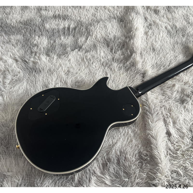 Electric guitar Solid black Gold hardware maple board Nitro paint SS ...