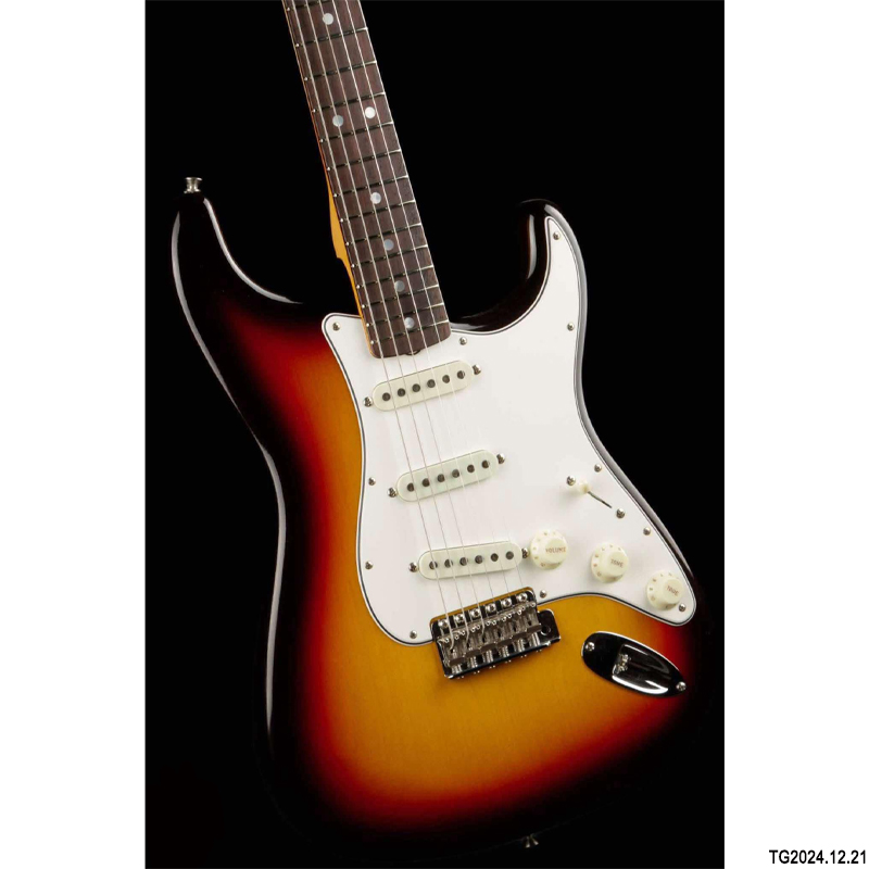 Electric guitar Sunburst SSS pickups bone nut Stainless steel frets ...