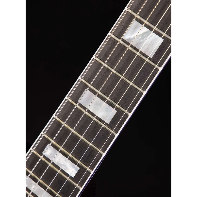 Electric guitar purple widow Lespaul Ebony fingerboard fret nibs bone nut