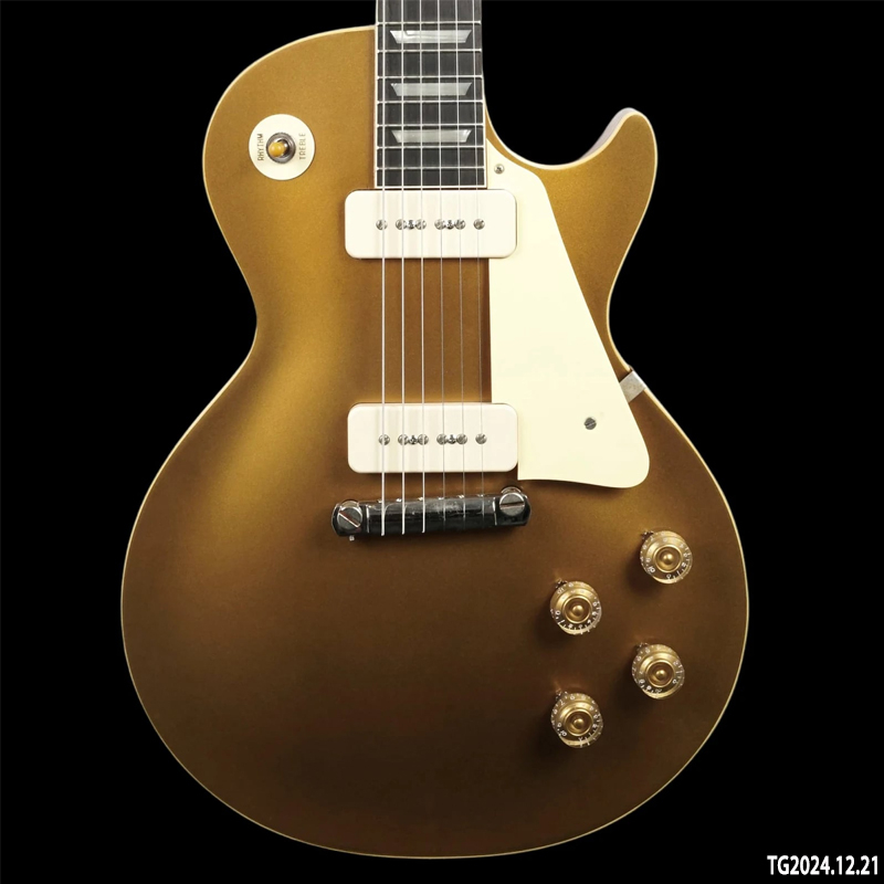 Electric guitar 1954 Gold top P90 pickups maple cap nitro fret nibs SS ...