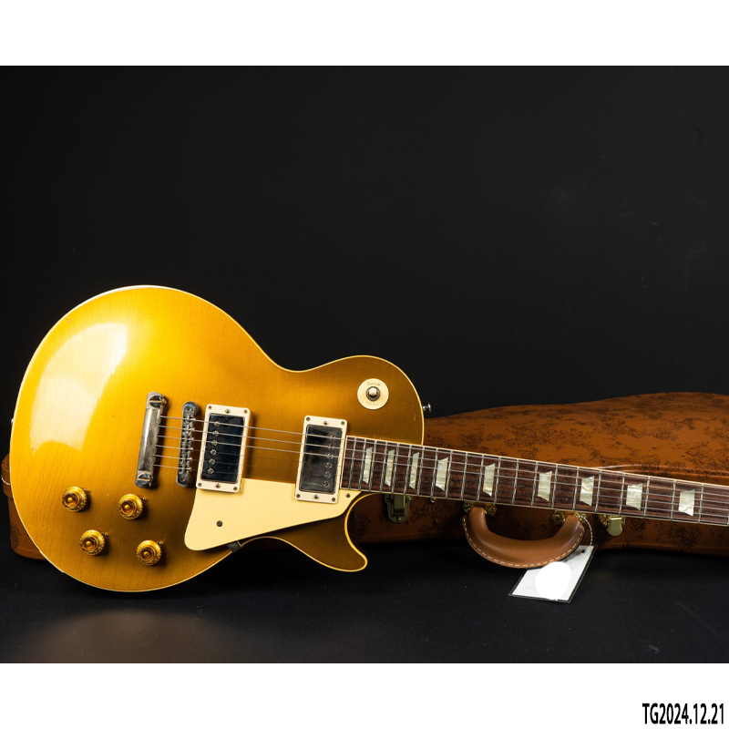 Electric guitar 1957 Goldtop maple board top Fret nibs new and relic 2 ...