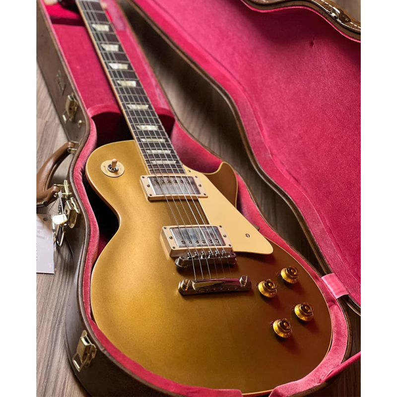 Electric guitar 1957 Goldtop maple board top Fret nibs new and relic 2 ...