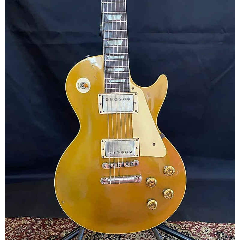 Electric guitar 1957 Goldtop maple board top Fret nibs new and relic 2 ...