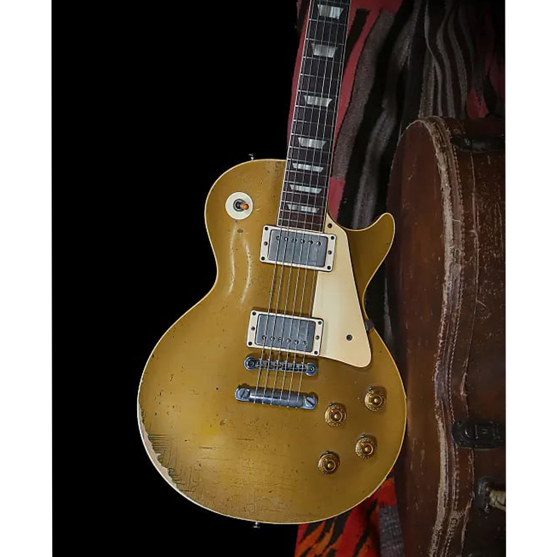 Electric guitar 1957 Goldtop maple board top Fret nibs new and relic 2 ...