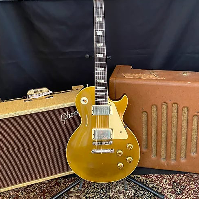 Electric guitar 1957 Goldtop maple board top Fret nibs new and relic 2 ...