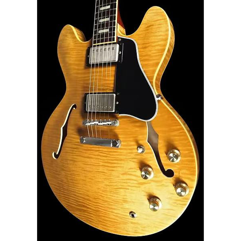 Electric guitar 335 Block '63 Memphis Flamed Natural Top
