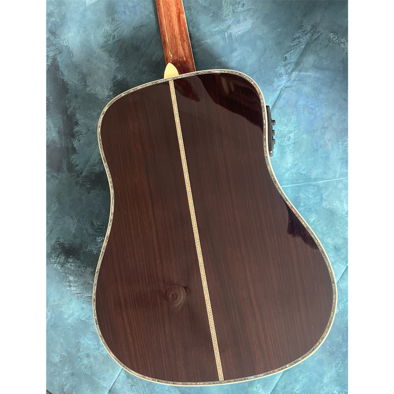 The new 41# D45 electric guitar 301 is equipped with a natural-colored ...
