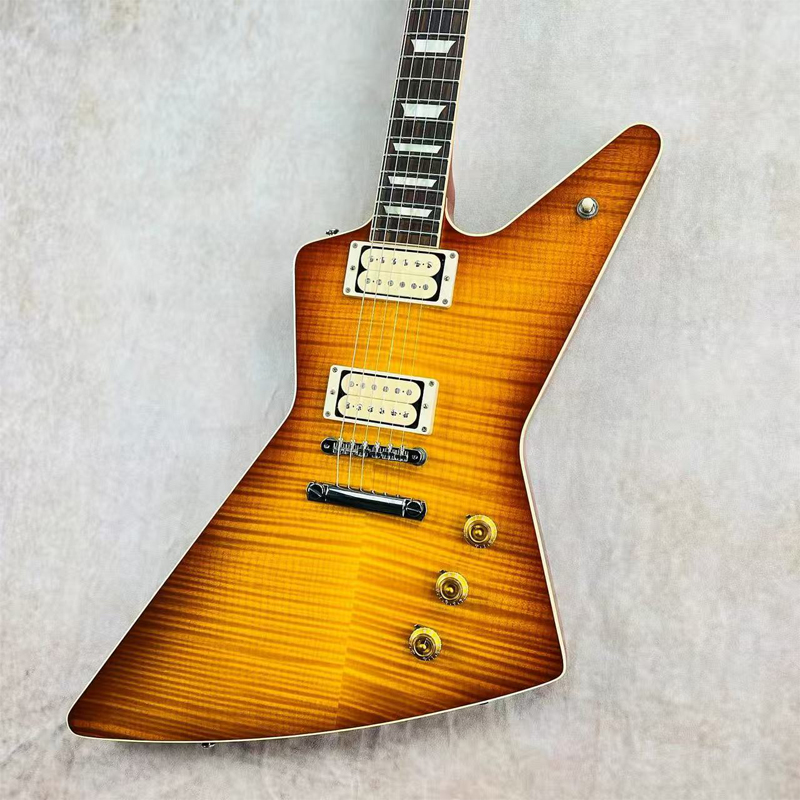 Electric guitar CUSTOM SHOP 1958 EXPLORER FLAME TOP Iced Tea