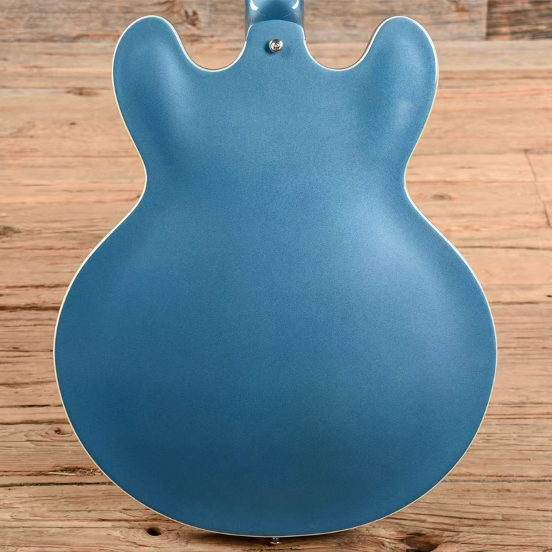 Electric guitar hollow body DG 335 metallic blue bone nut SS frets